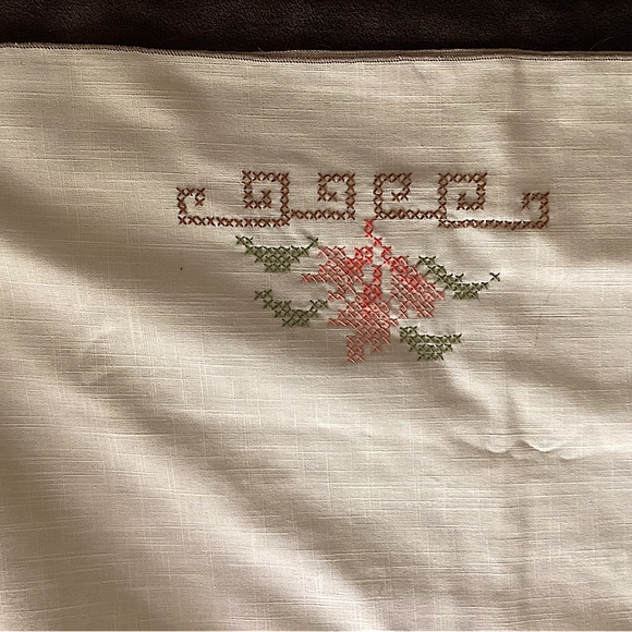 Dining | Table Cloth With Cross Stitch Pattern | Poshmark